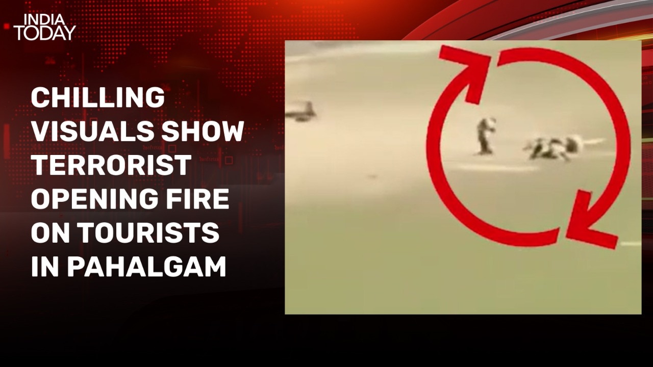 Pahalgam Attack: Chilling visuals show terrorist opening fire on tourists