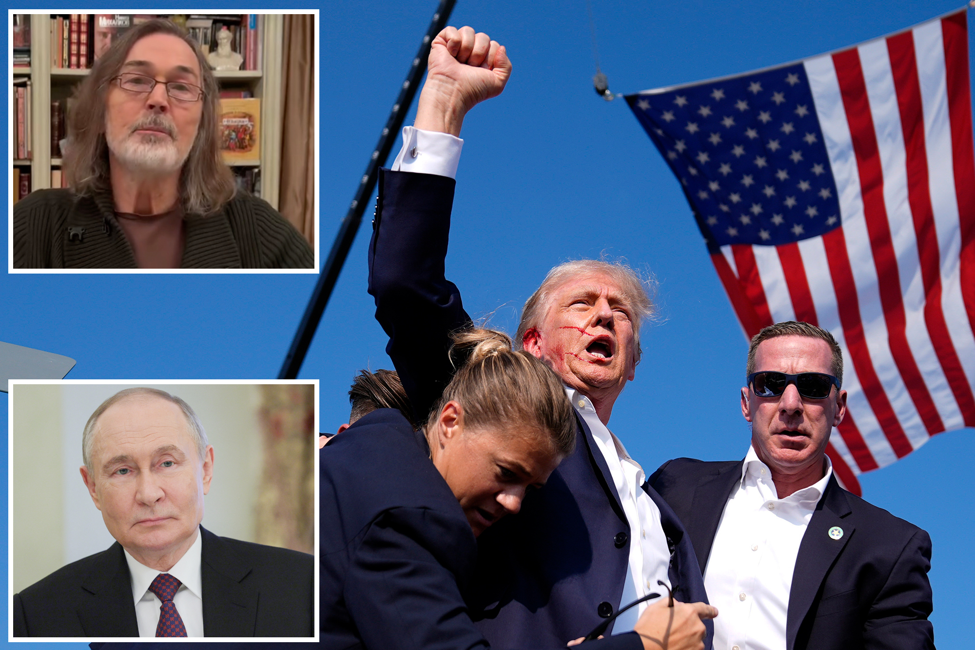 Putin gifted Trump a portrait of GOP leader defiantly raising his fist after surviving ...