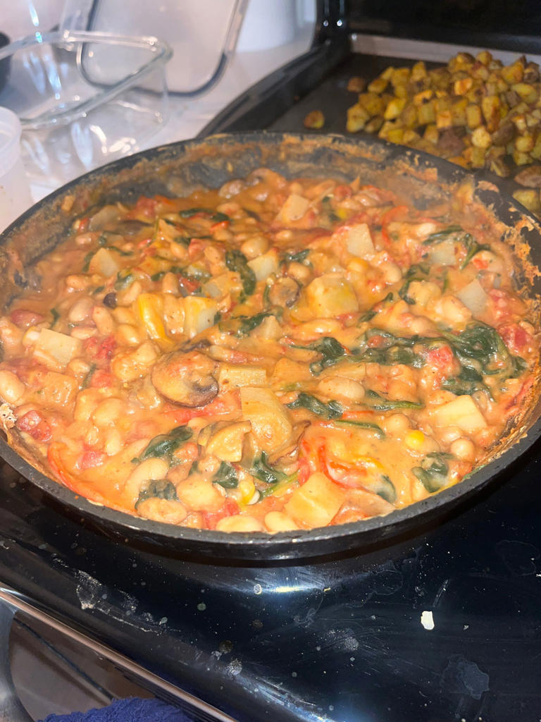 My Take on a High Protein Bean Skillet for Vegetarians