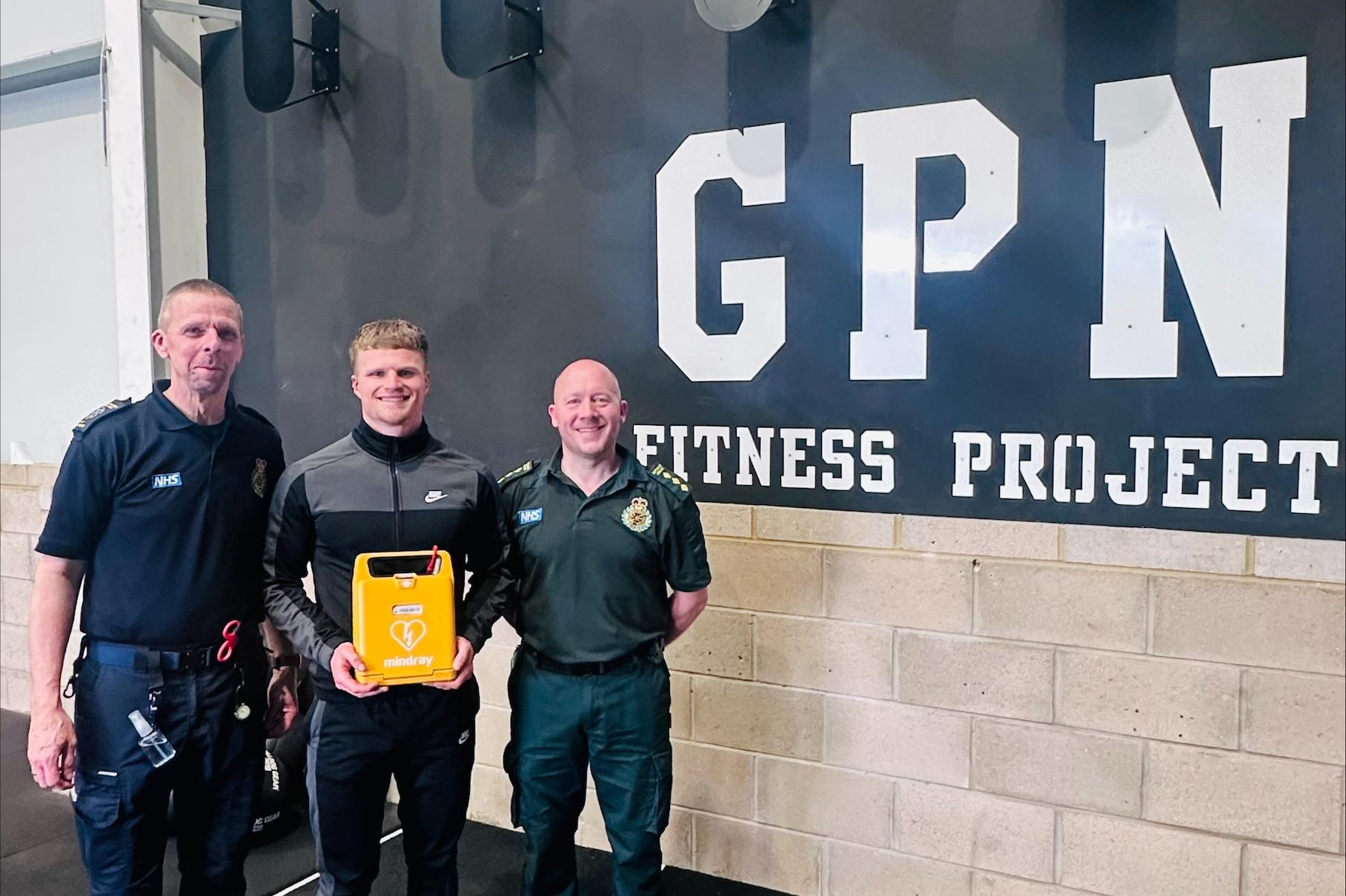 Kettering gym gifted life-saving equipment by North Northants Community ...