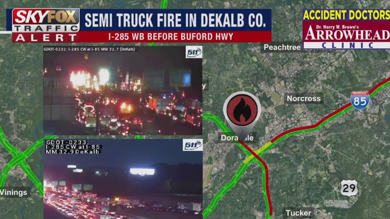 Traffic alert: Multiple crashes disrupting traffic in metro Atlanta