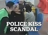 Female police officer is jailed after being caught kissing inmate