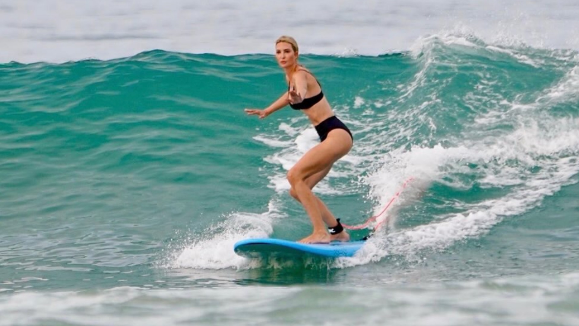 Yes, Ivanka Trump is surfing at 43 (and she's doing well)