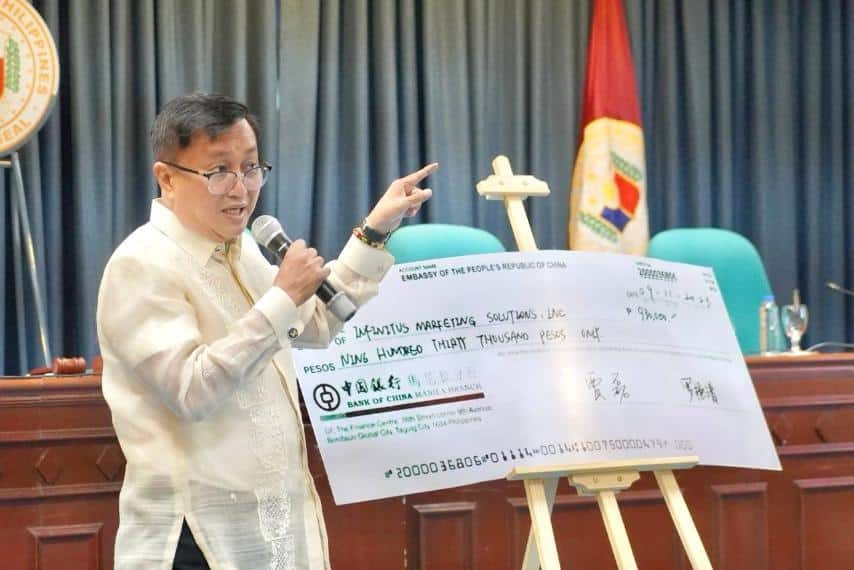 Tolentino exposes link between Chinese embassy and troll farms