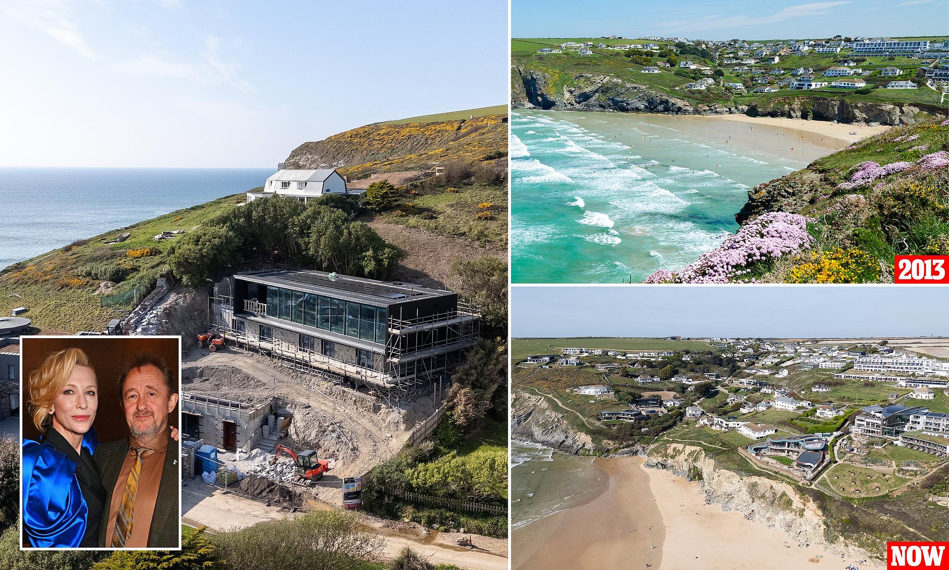 New aerial photos lay bare how idyllic Cornish coastline has been ...