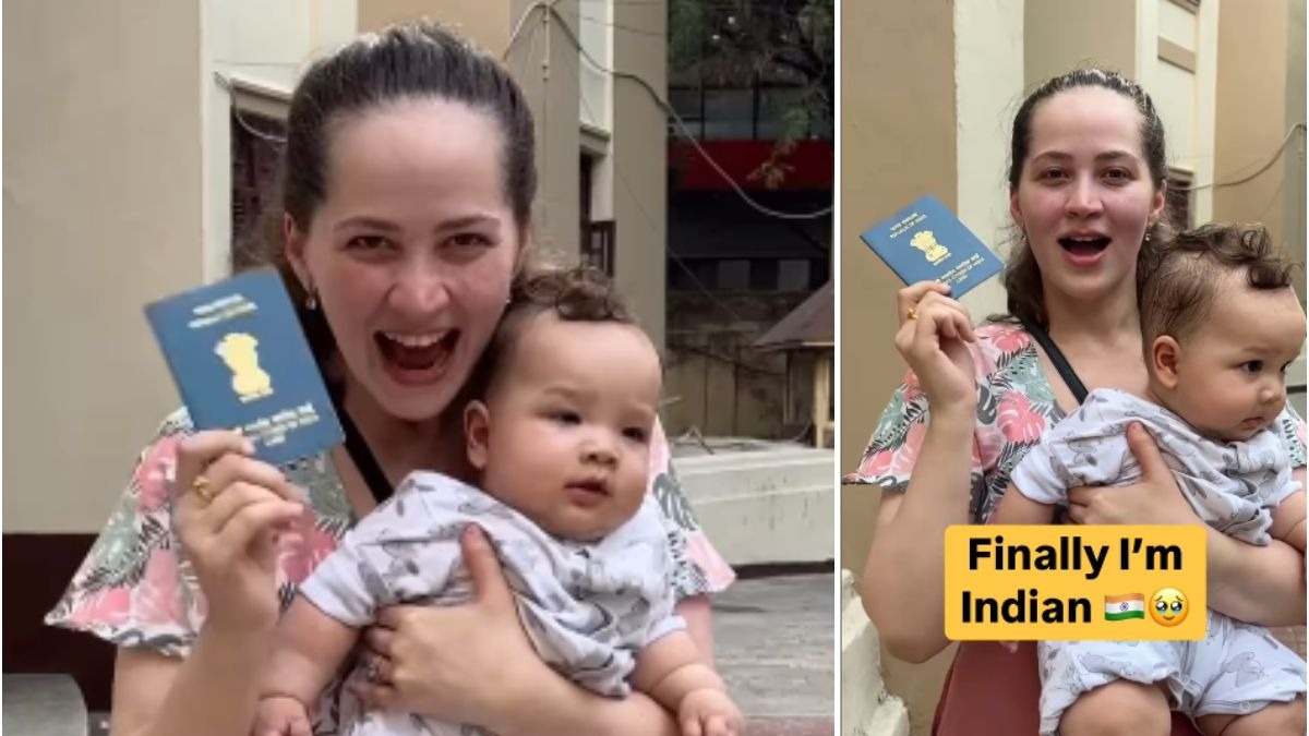 Russian woman's 'finally Indian' moment melts hearts online. Watch video