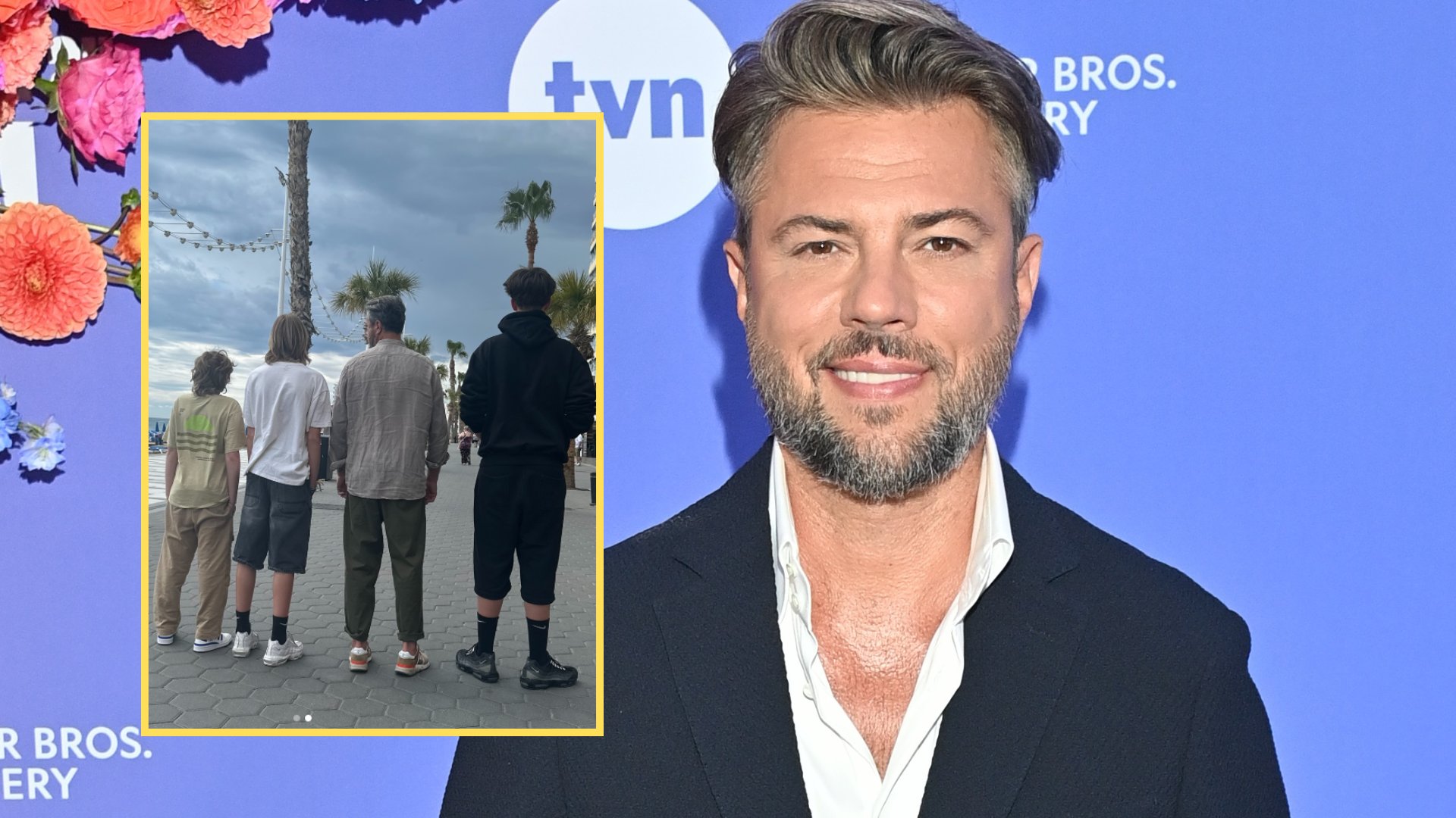 Olivier Janiak pokazał zdjęcie z synami. Uwagę zwrócił starszy z braci