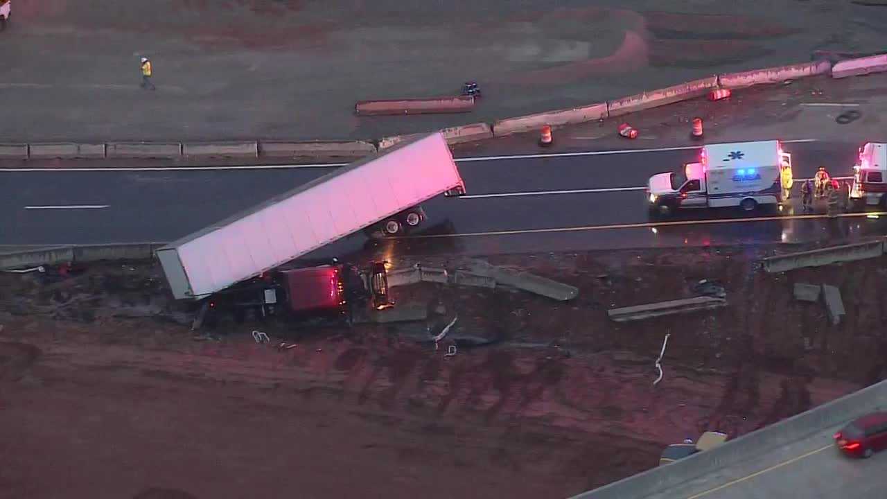 Southbound I-35 reopens after semi-trailer crash in northeast OKC ...