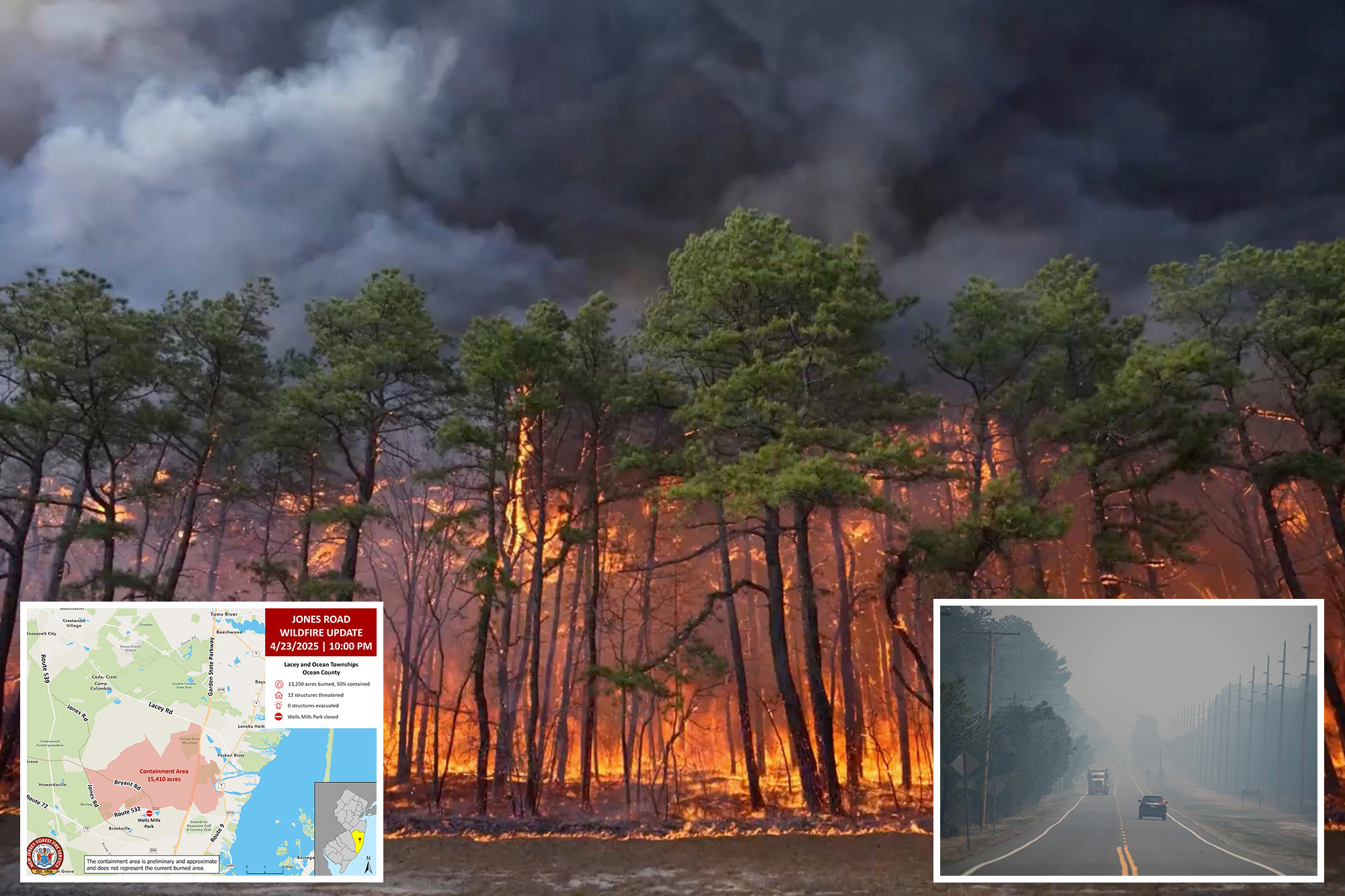 Air quality warning issued for NYC and Long Island as wildfires in NJ ...