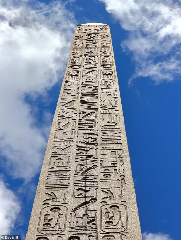 Scientist discovers 7 secret messages hidden on Paris' Egyptian Obelisk