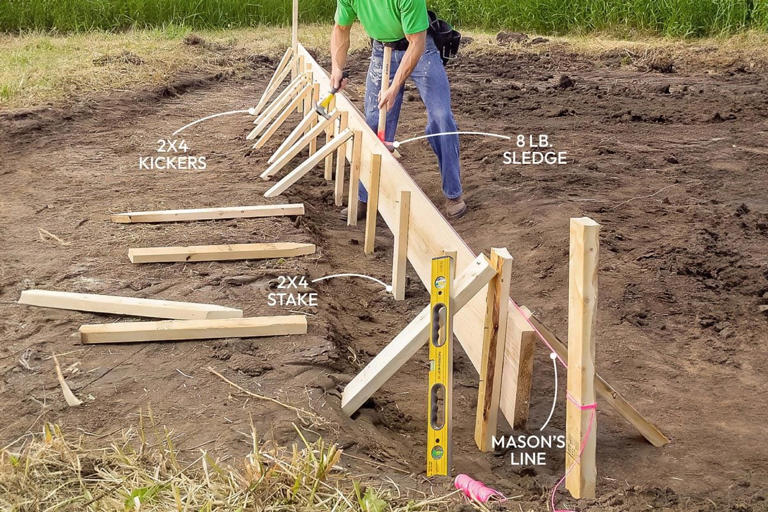How to Form and Pour a Concrete Slab