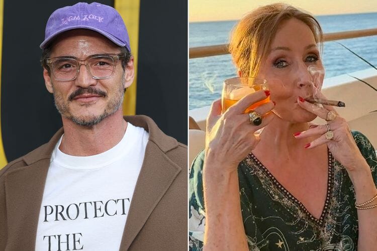Pedro Pascal Rips Into 'Heinous Loser' J.K. Rowling Over Her Cigar ...