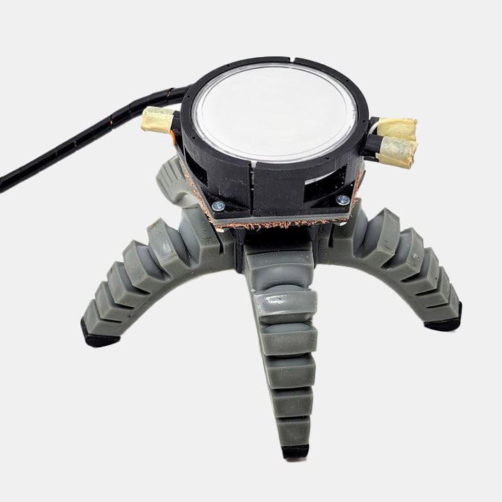 "Biohybrid" robots controlled by mushrooms move in response to light