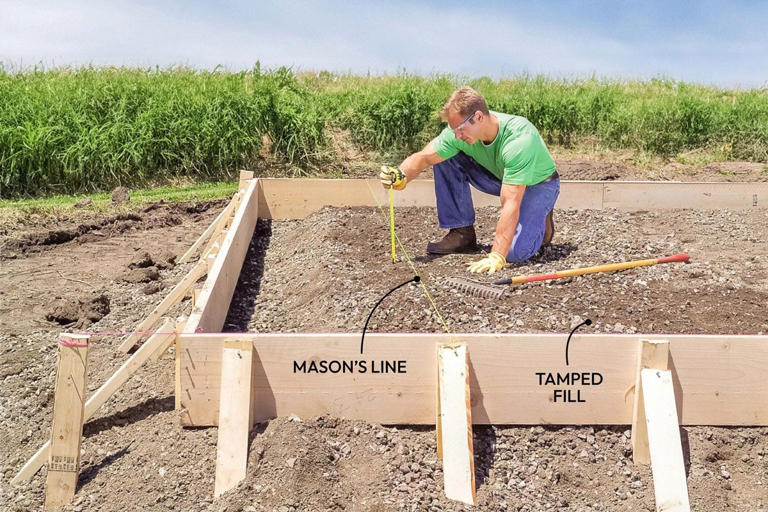 How to Form and Pour a Concrete Slab