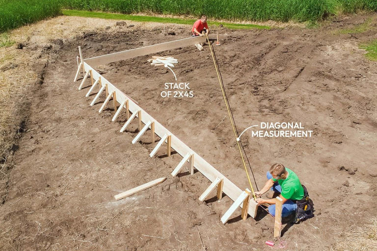 How to Form and Pour a Concrete Slab