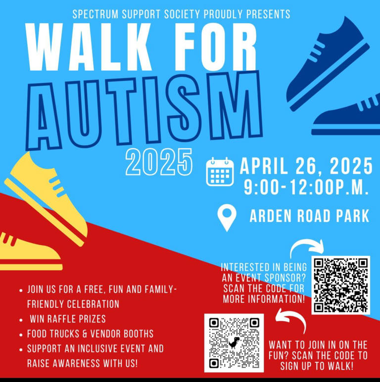 Spectrum Support Society to host ‘Walk for Autism’ this Saturday