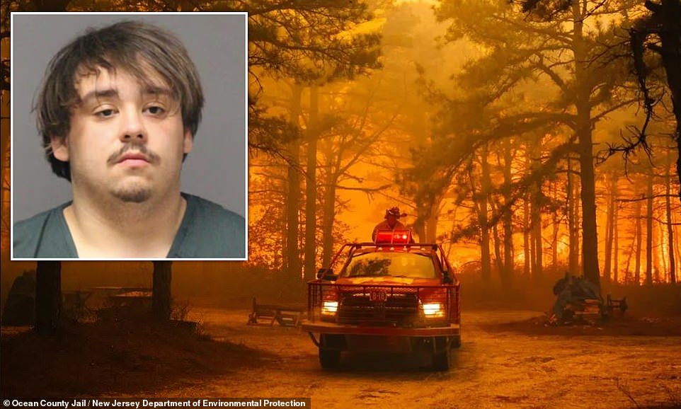Man arrested in connection with New Jersey wildfire