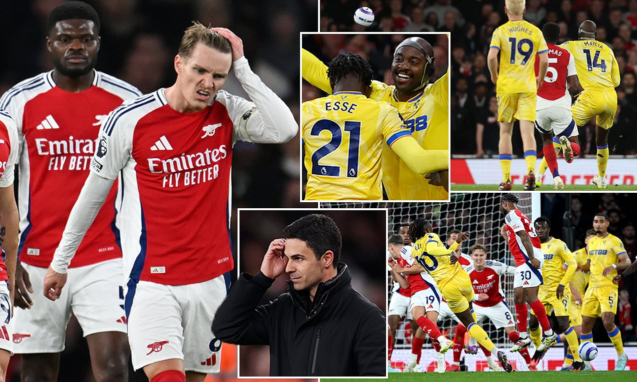 Arsenal 2-2 Crystal Palace: Jean-Philippe Mateta's brilliant lob ...