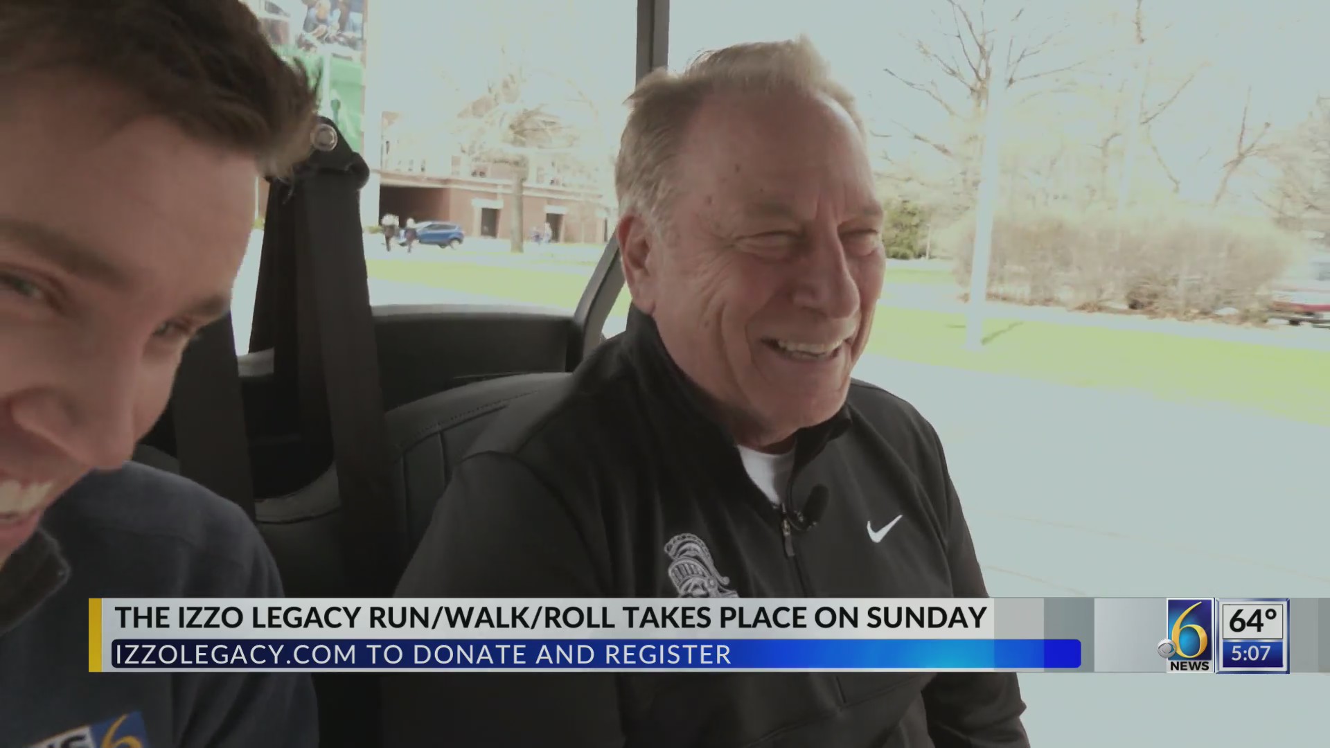 Tom Izzo takes 6 Sports on a tour of the Izzo Run/Walk/Roll 5k Race