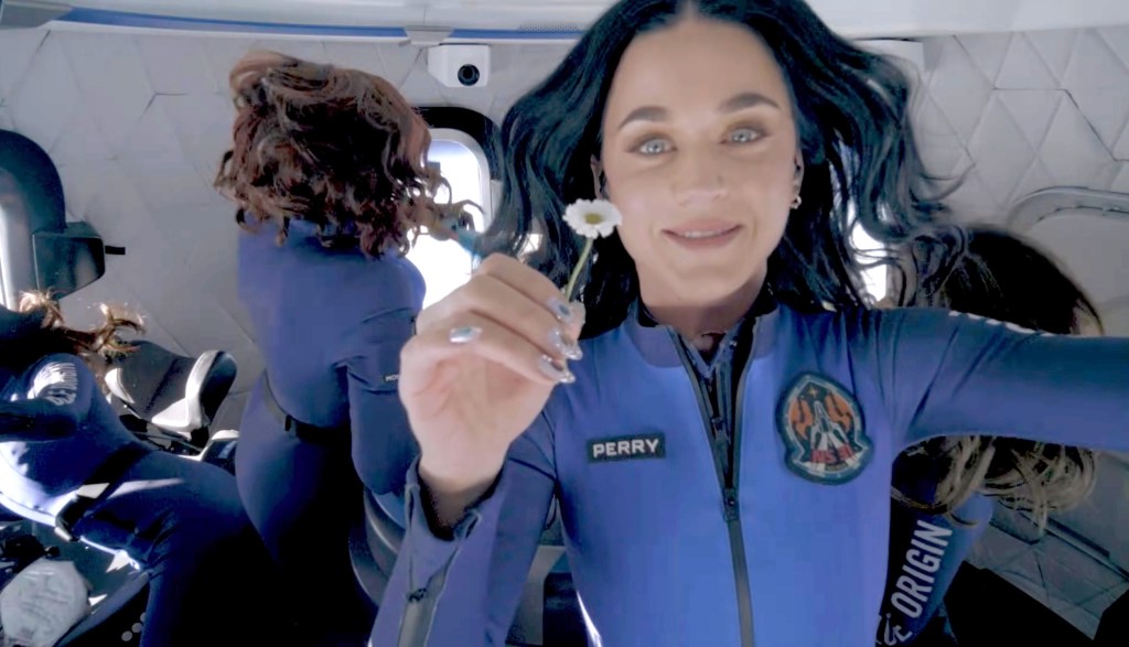 Katy Perry recreates space moves and calls out her haters at first ...