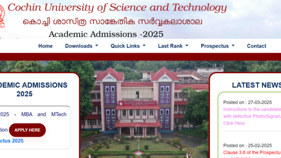 CUSAT CAT Admit Card 2025 news: Where, how to download hall tickets ...