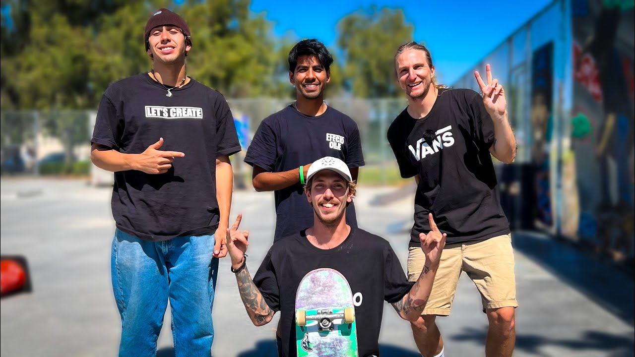 INSANE SKATEBOARDING SESSION in LA with RICKY GLASER, MOGELY & JAYFILMS