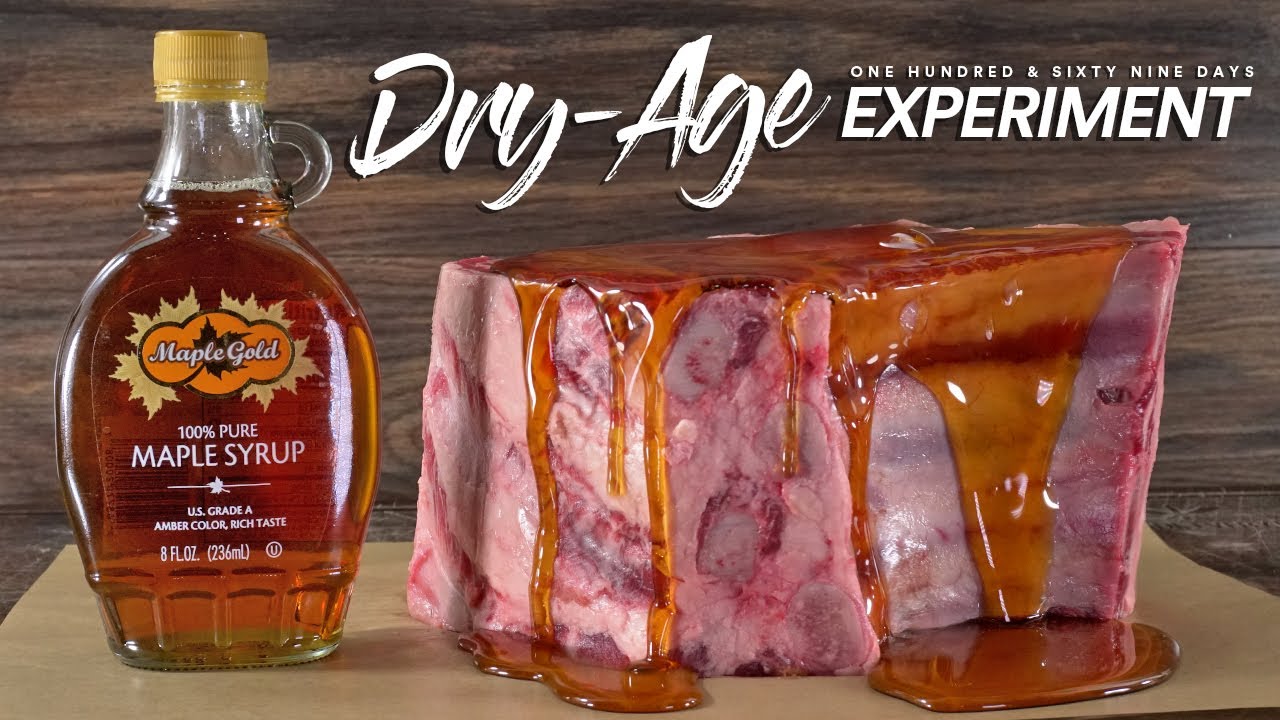 What happens when you dry-age steak in maple syrup for 6 months?
