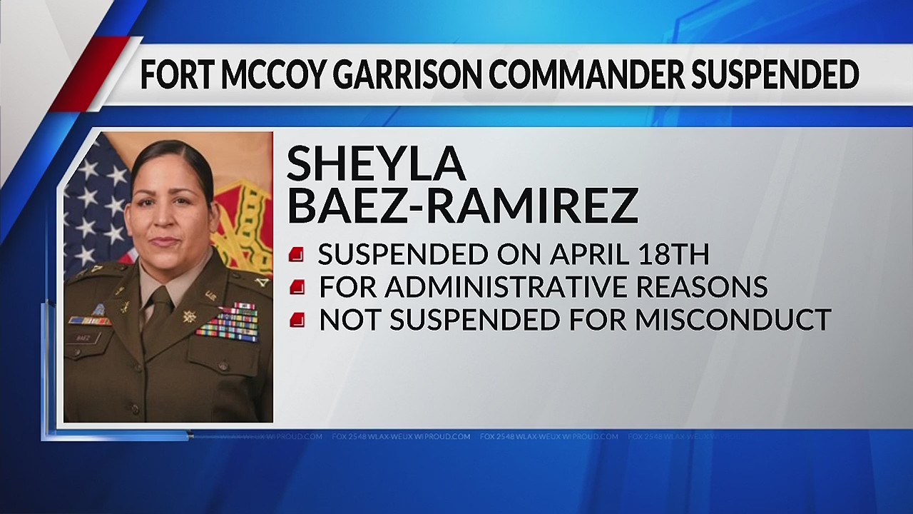 Update on suspension of Fort McCoy commander amid POTUS and Defense ...