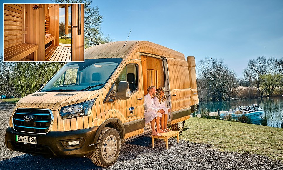 Ford turns electric Transit van into a mobile sauna