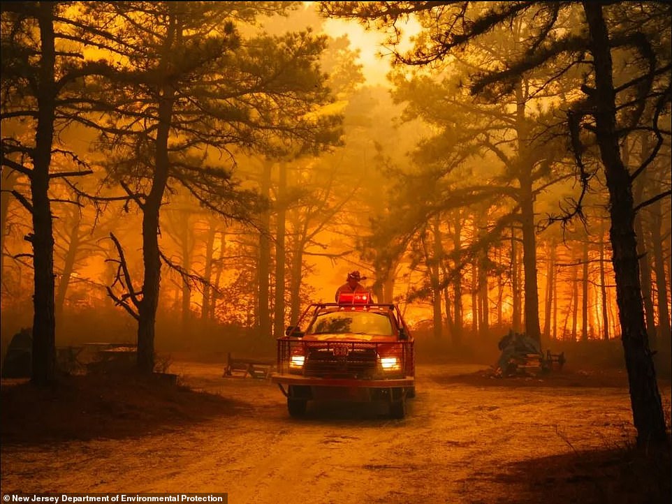 Man arrested in connection with New Jersey wildfire
