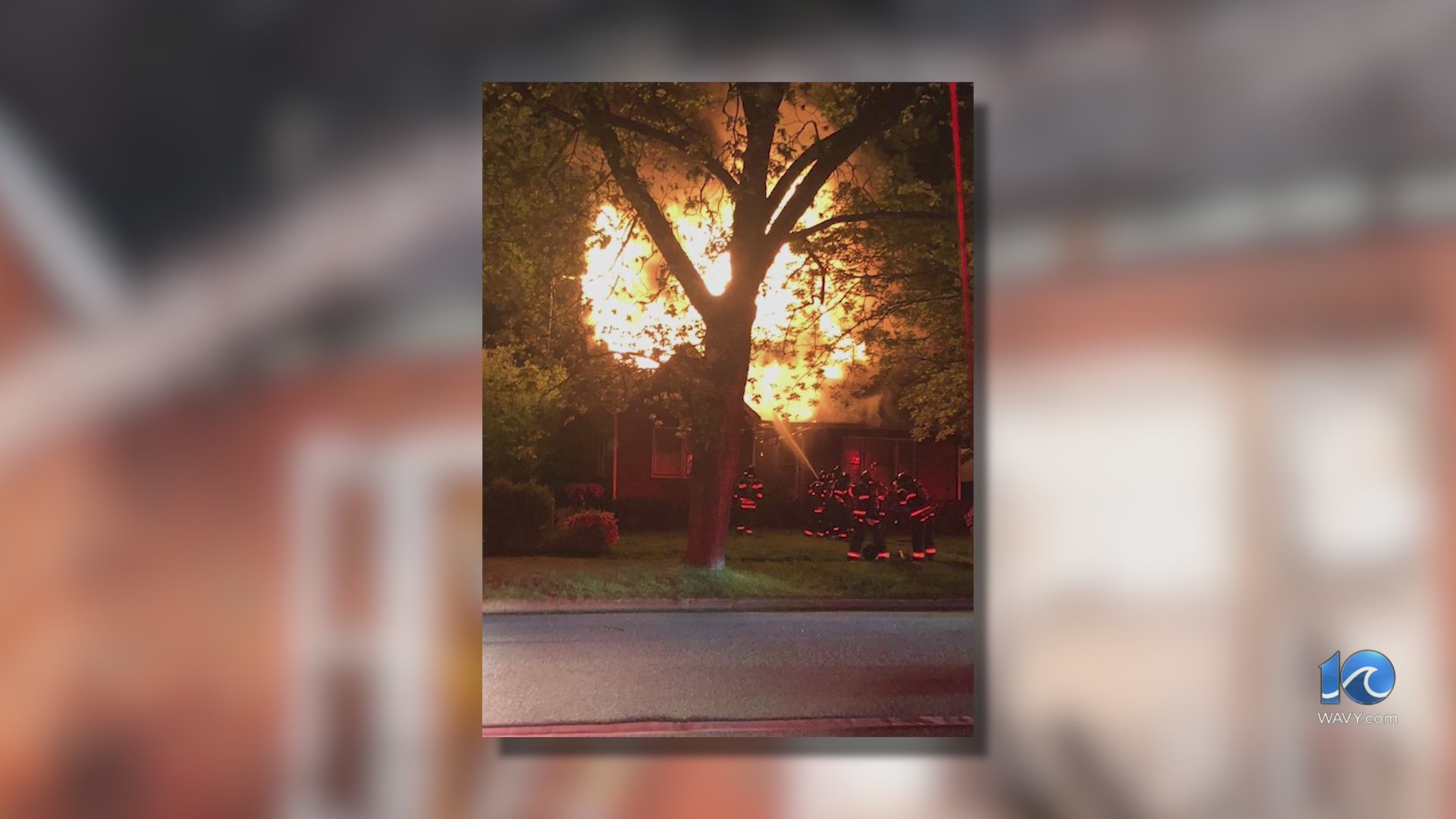 Newport News Fire Department responded to a house fire on Westover Road