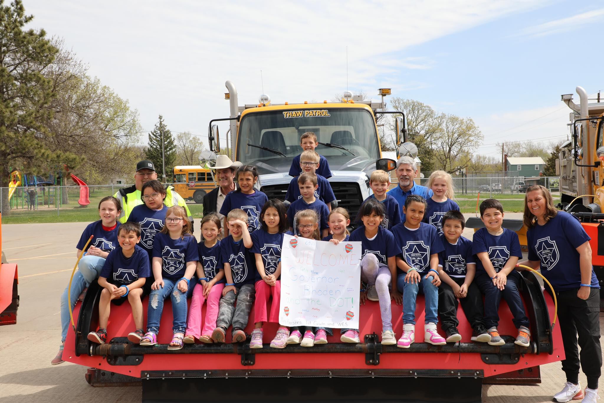 First-grade class celebrates DOT Blizzard Bracket showdown win with Gov ...