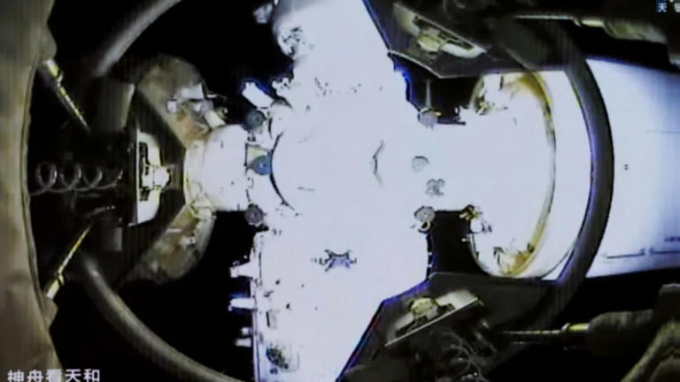 China's Shenzhou 20 astronauts arrive at Tiangong space station