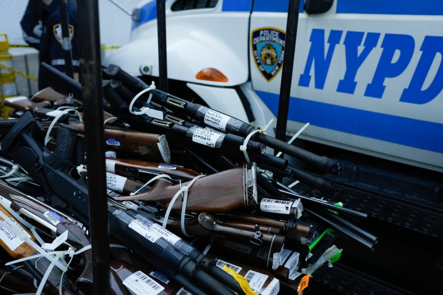Over 3,500 seized illegal guns destroyed in New York City