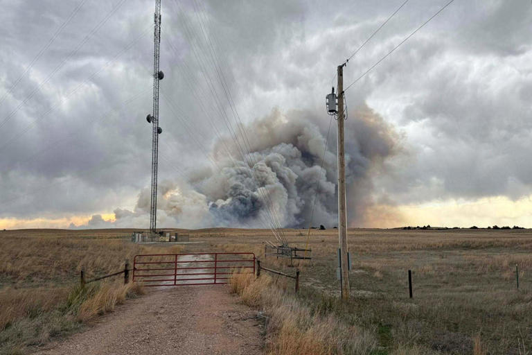 Wildfire burns thousands of acres in a rural, rugged area of Nebraska
