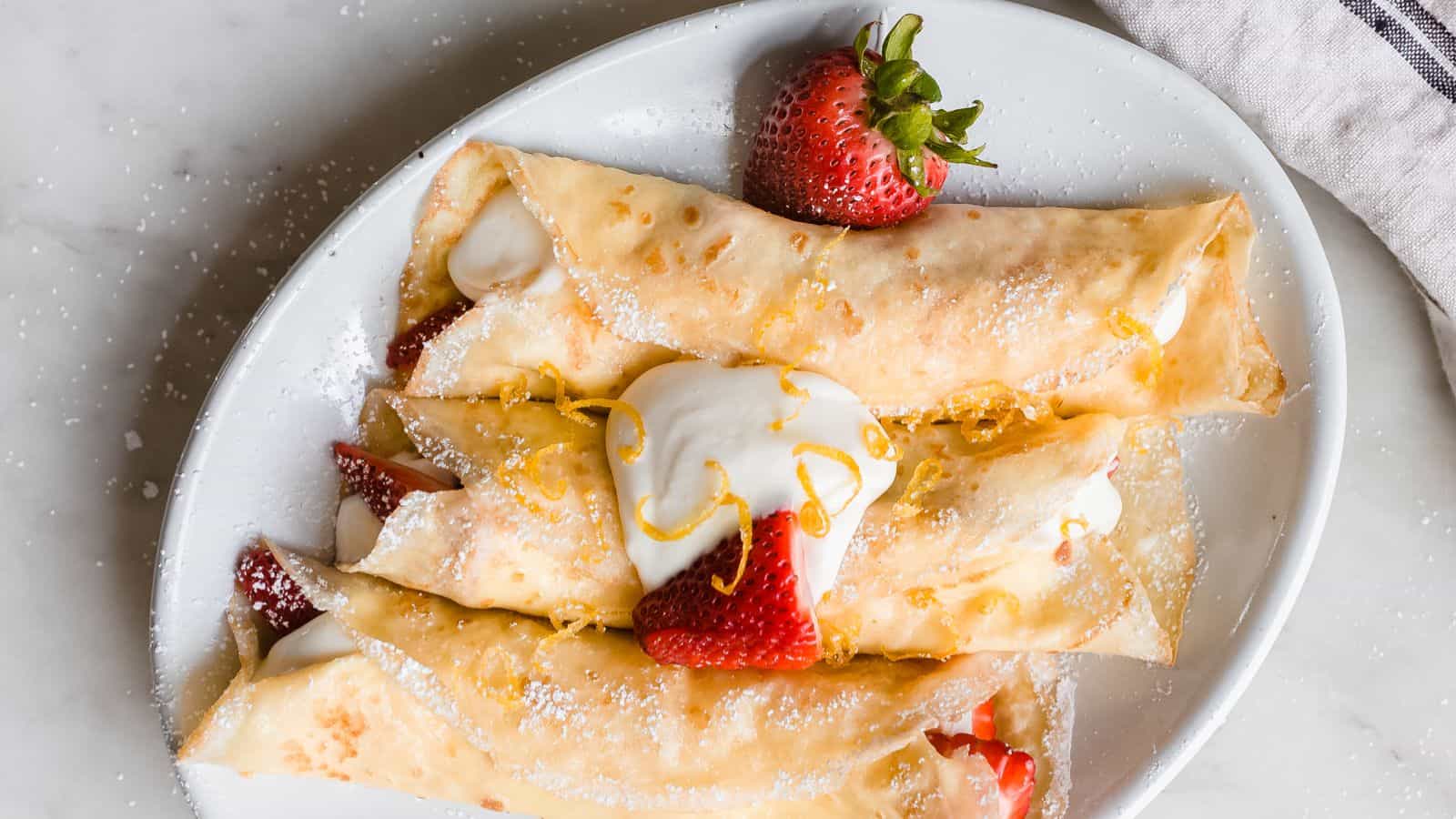 25 Delicious Crepes Recipes That Work for Breakfast or Brunch or Dessert
