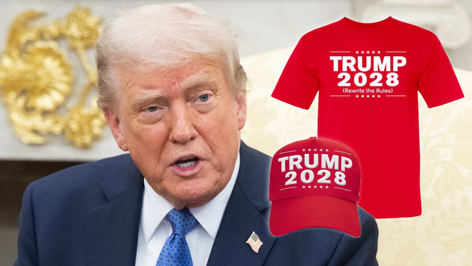 Trump 2028 hat goes on sale suggesting plans to 'rewrite the rules ...