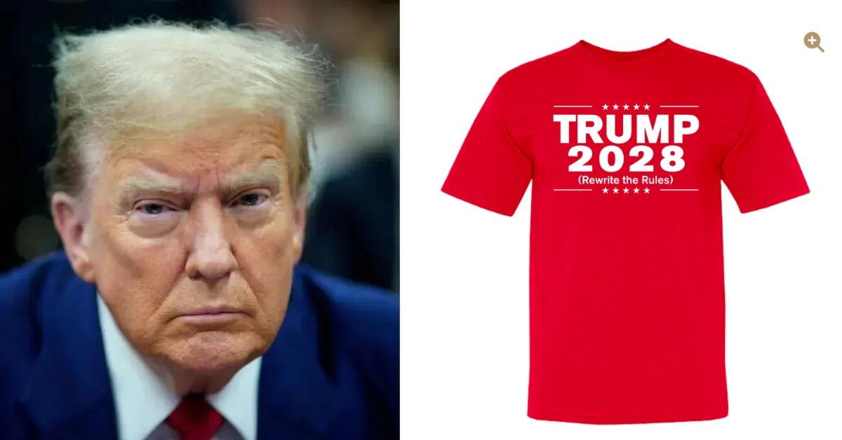 Donald Trump Now Selling 'Trump 2028: Rewrite the Rules' Merchandise ...
