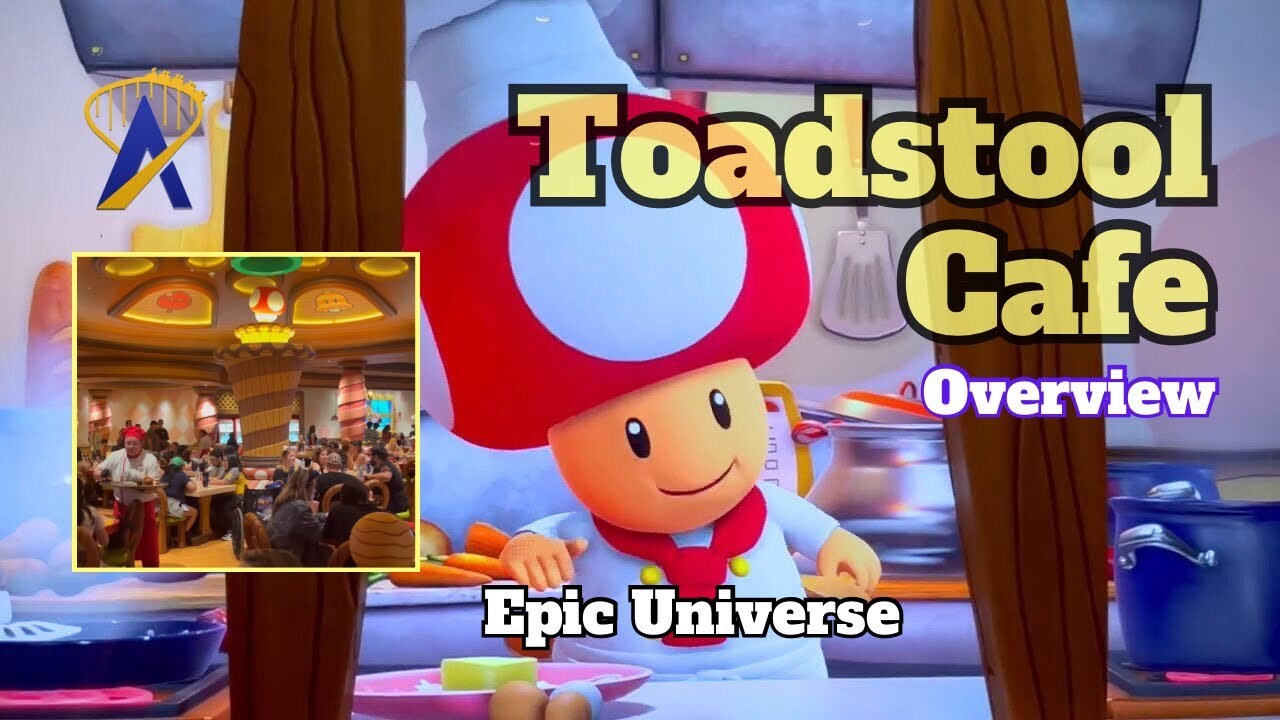 Epic Universe Toadstool Cafe Restaurant Overview | Super Nintendo World