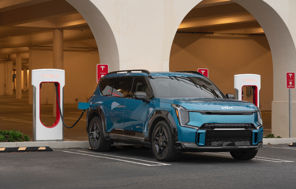 Now Kia EVs can use Tesla’s Superchargers