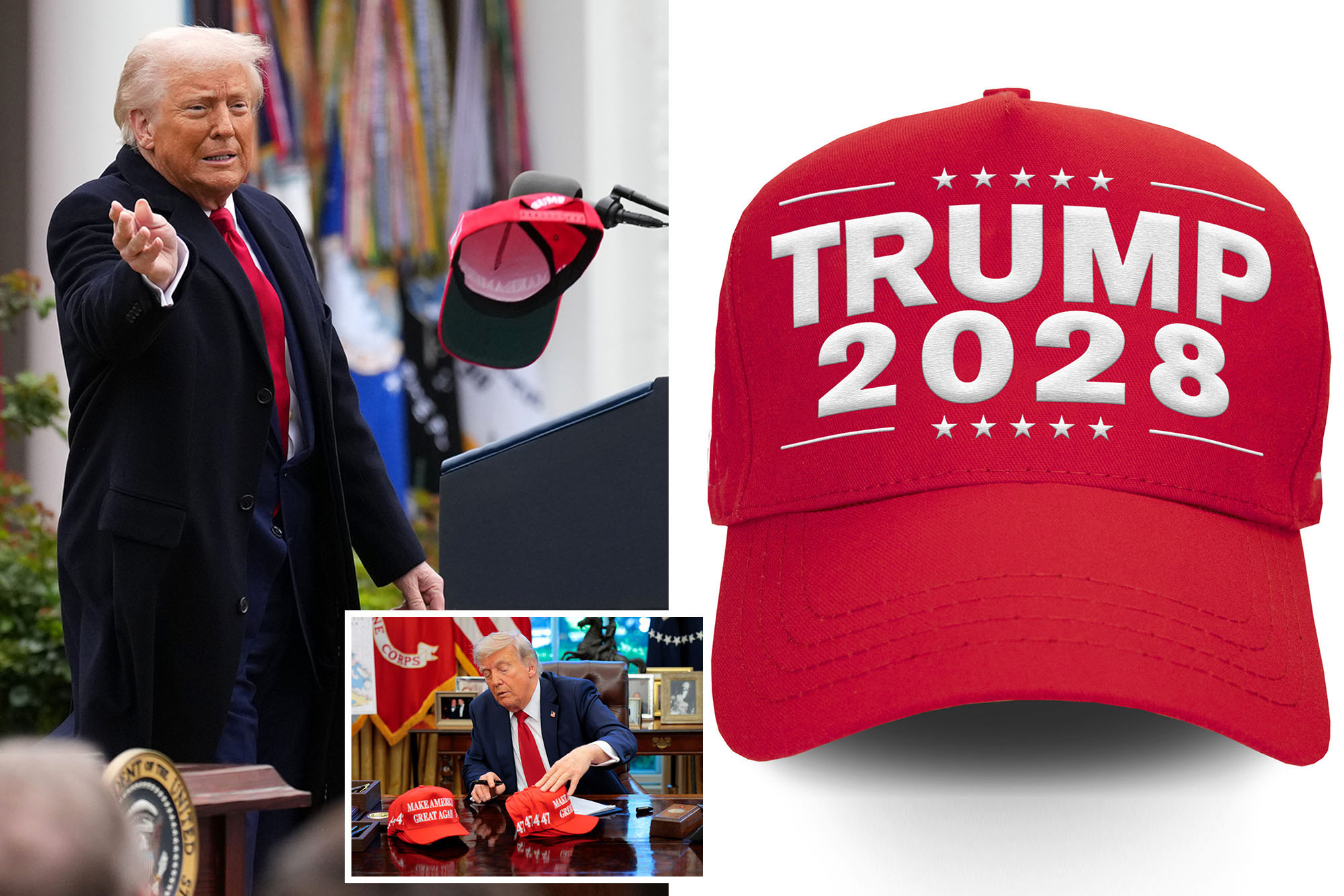 Trump store puts ‘2028’ hat on sale in third-term tease: ‘Rewrite the ...