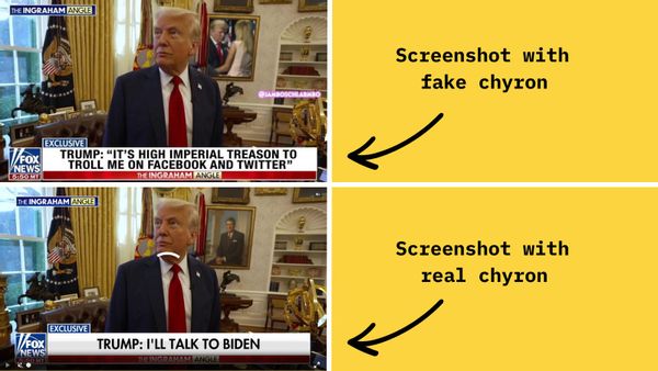 Fake Fox News chyron displayed Trump saying trolling him online was ...