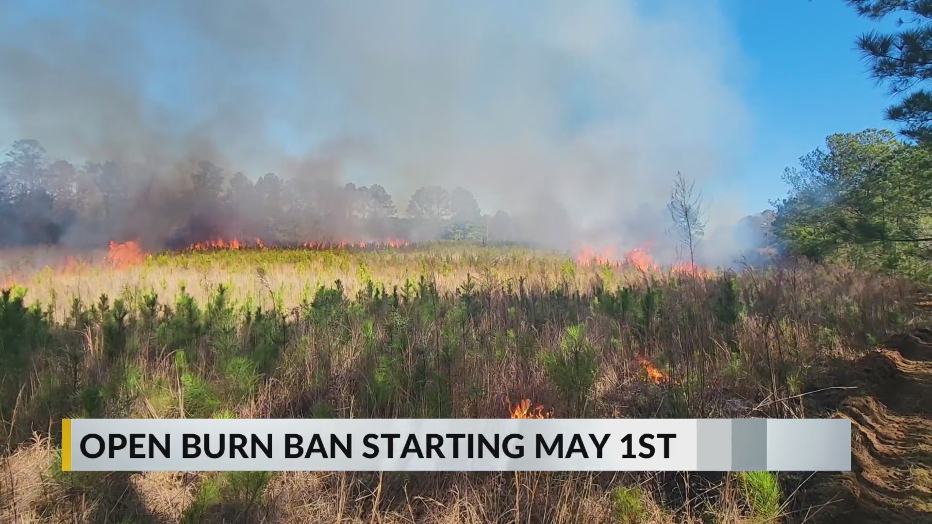 Open Burn Ban Starting