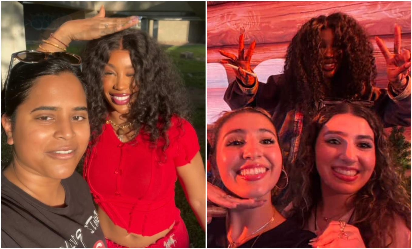 SZA connects with fans at Buffalo Bayou & outside NRG Stadium before ...