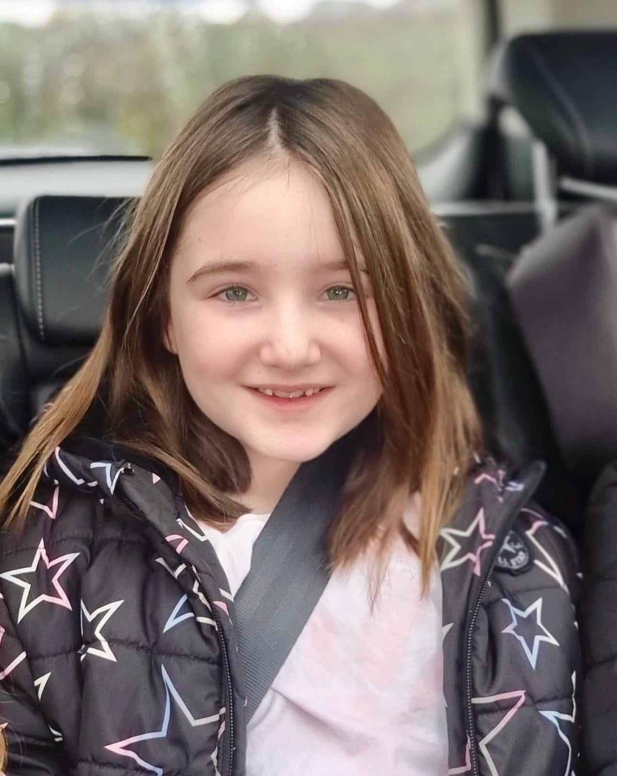 Girl, 7, had tumour so large it distorted shape of her brain