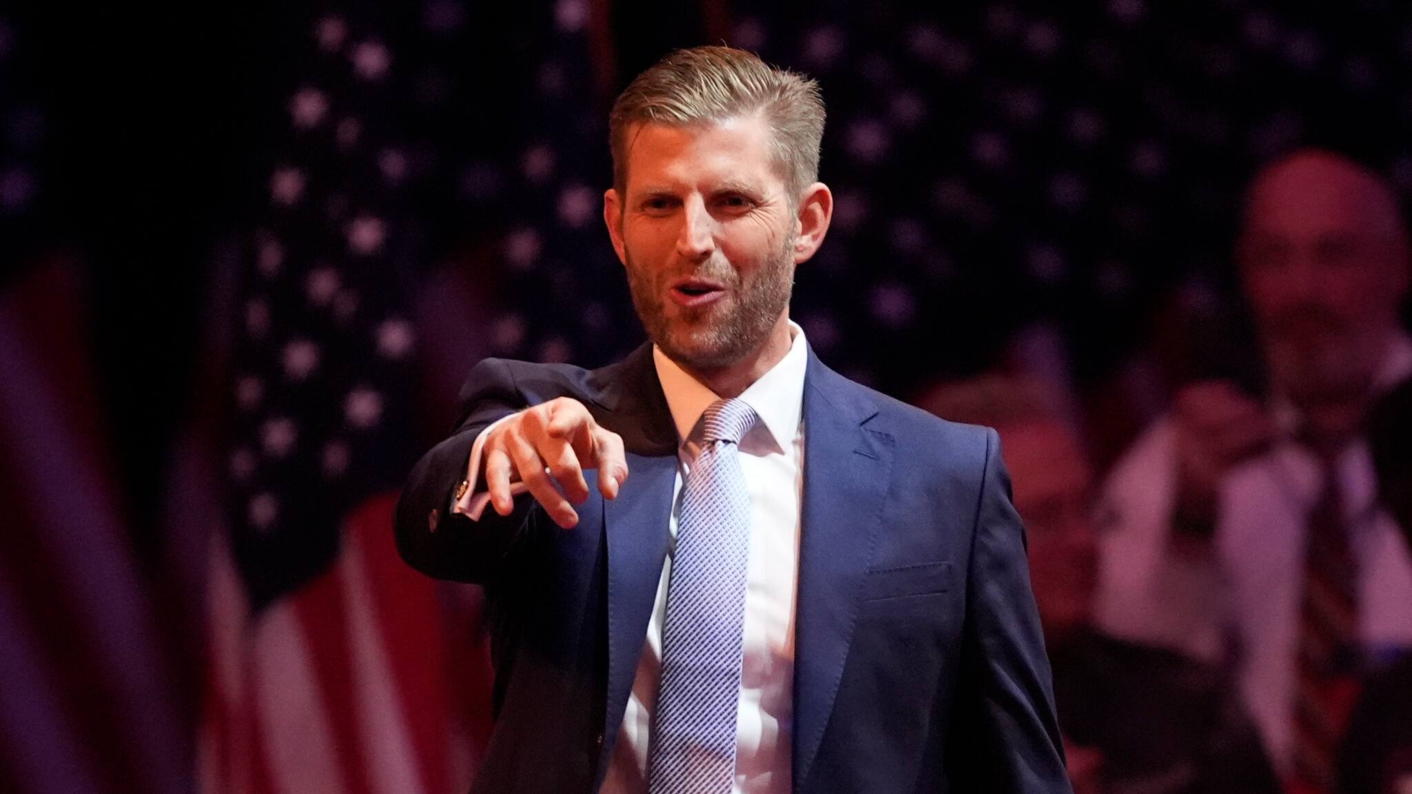 Donald Trump: Sohn Eric wirbt für „Trump 2028“-Kappe