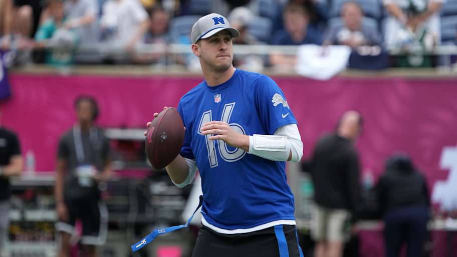 Lions Star Jared Goff Supporting Pistons in Playoff Battle vs Knicks