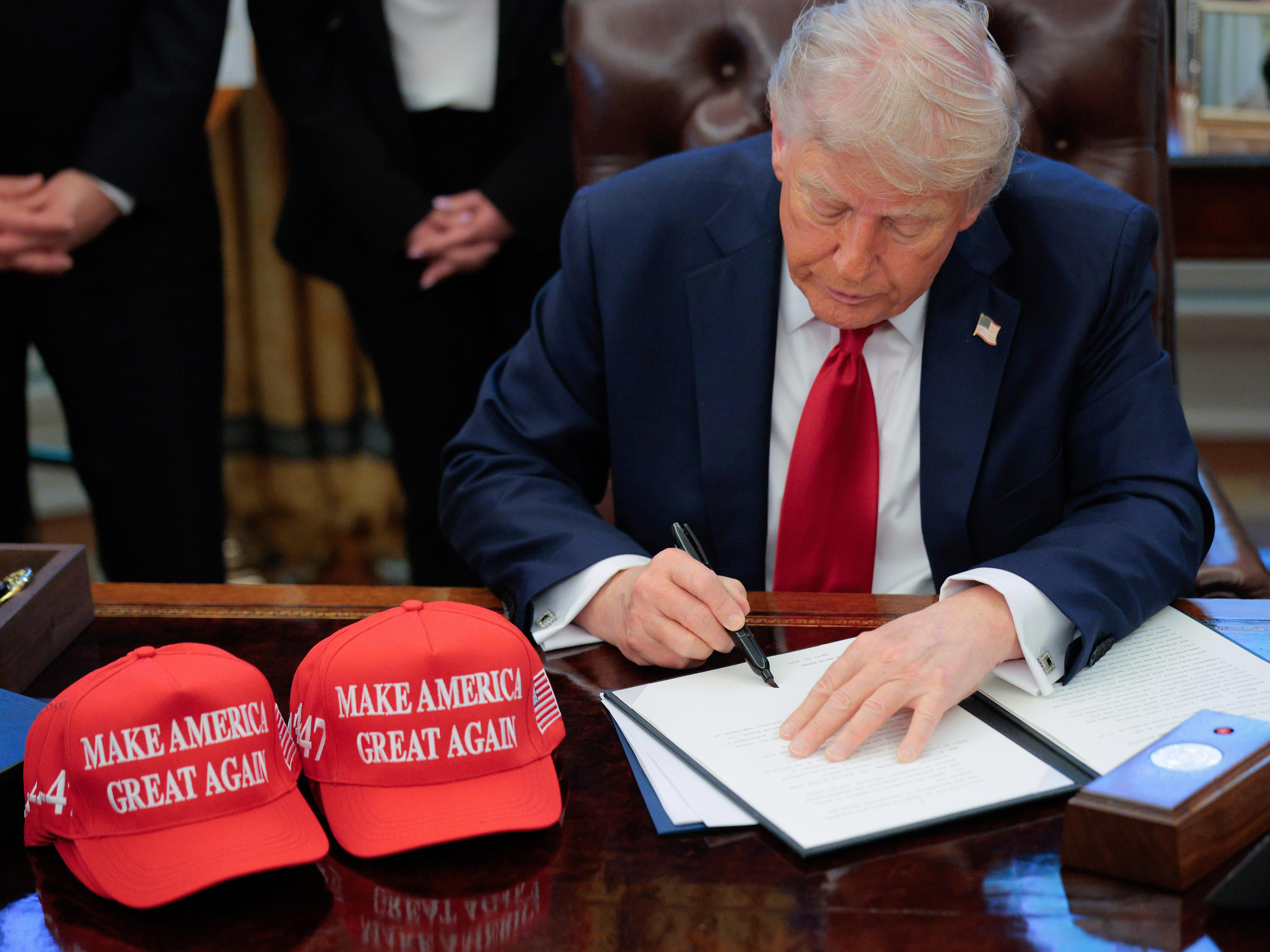 Trump's official store is selling a 'Trump 2028' hat for $50