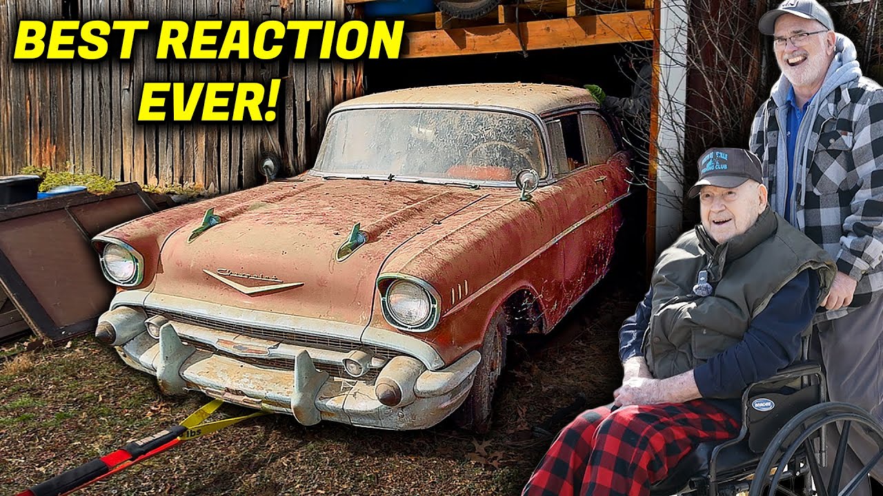 Cleaning grandpa's 1957 Chevy Bel Air for the first time in 52 years