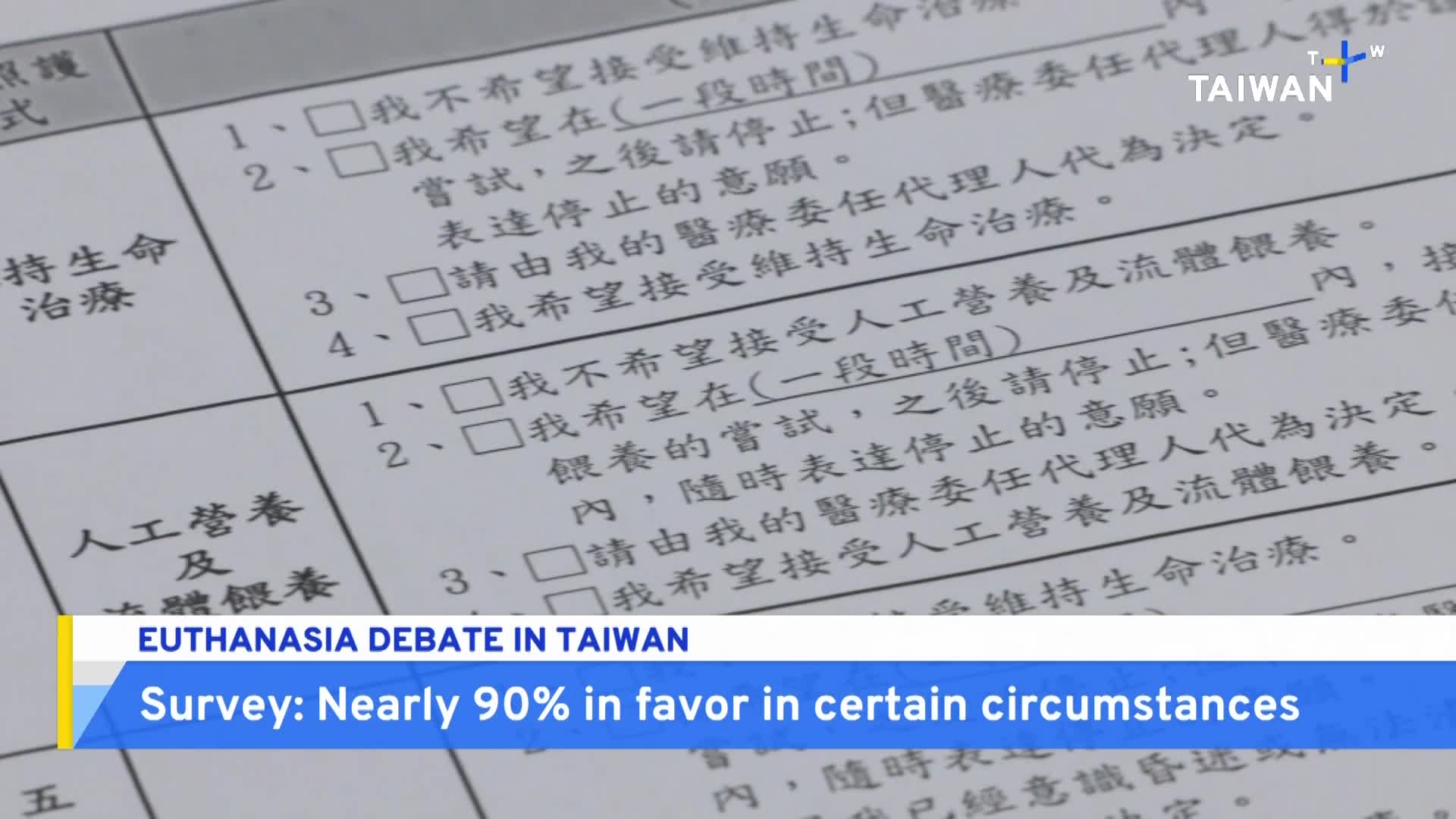 Poll Shows Support in Taiwan for Euthanasia Under Certain Circumstances ...
